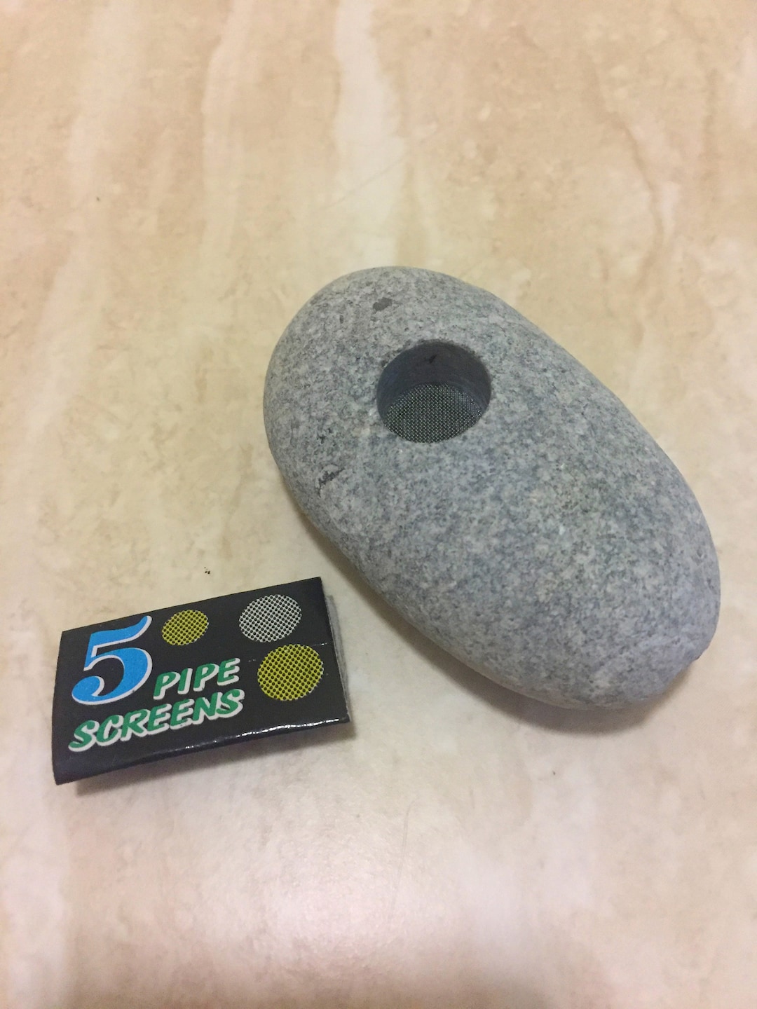 Stone Smoking Pipe Pebble Pipenatural Rock Smoking Stone - Etsy