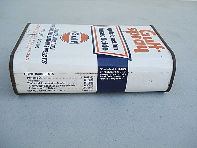 Gulf-spray Insect Spray Can Gulf Vintage Metal Can - Etsy