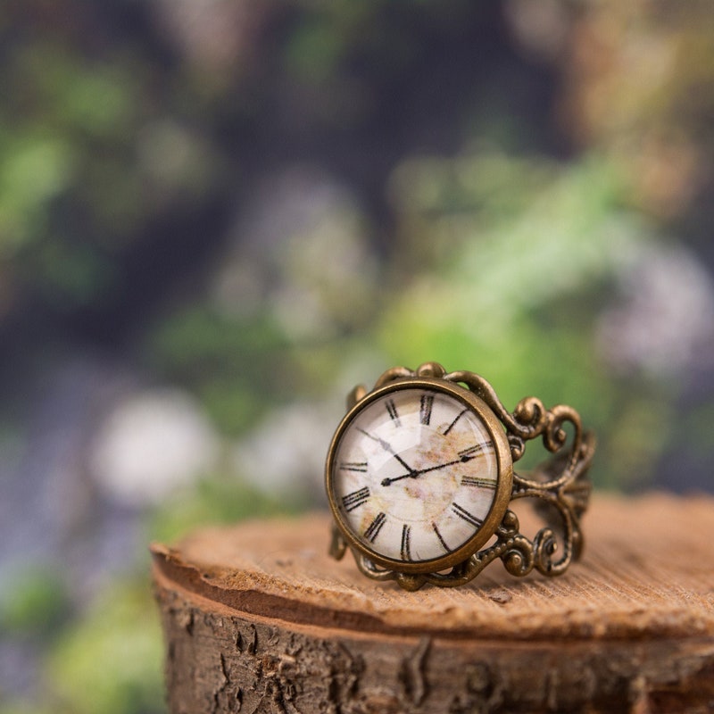 Clock Finger Ring - Etsy