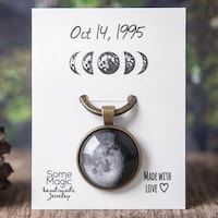 Moon Keychain Half Moon Keychain Personalized Moon Keychain Initial ...