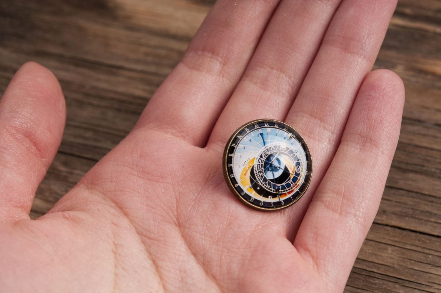 Astronomical Clock Lapel Pin Gift for Men Boyfriend Gift | Etsy