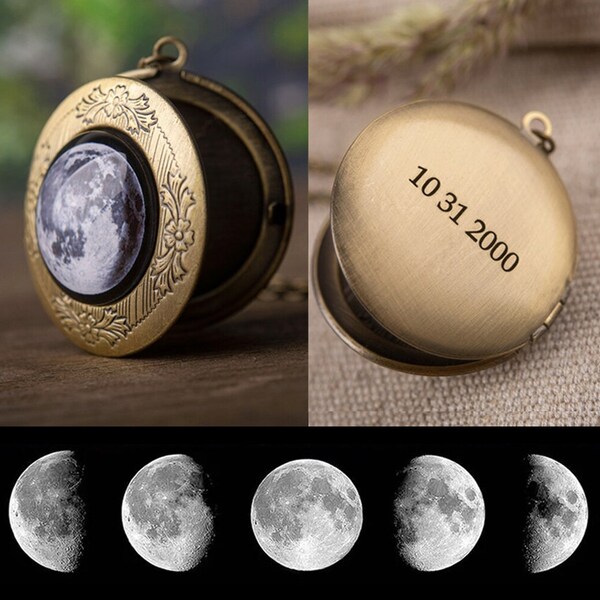 Moon Locket - Etsy