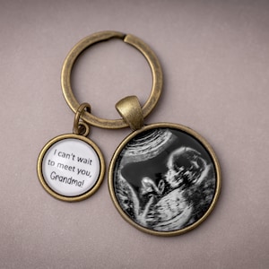 Personalized Ultrasound Photo Keychain, Pregnancy Gifts, Custom Daddy ...