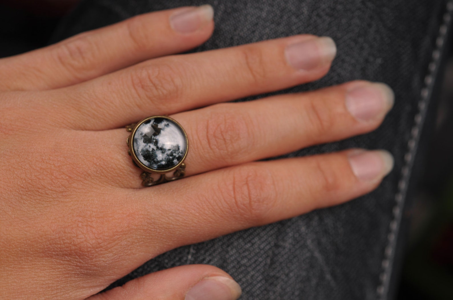 Full Moon Ring Birthday Gift for Girlfriend Best Friend Mom - Etsy