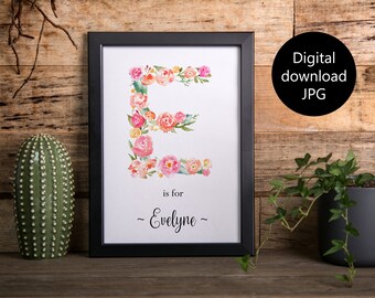 Custom letter art | Etsy