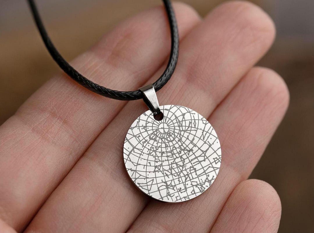Custom Star Map Jewelry for Men, Boyfriend Anniversary Gift Necklace ...