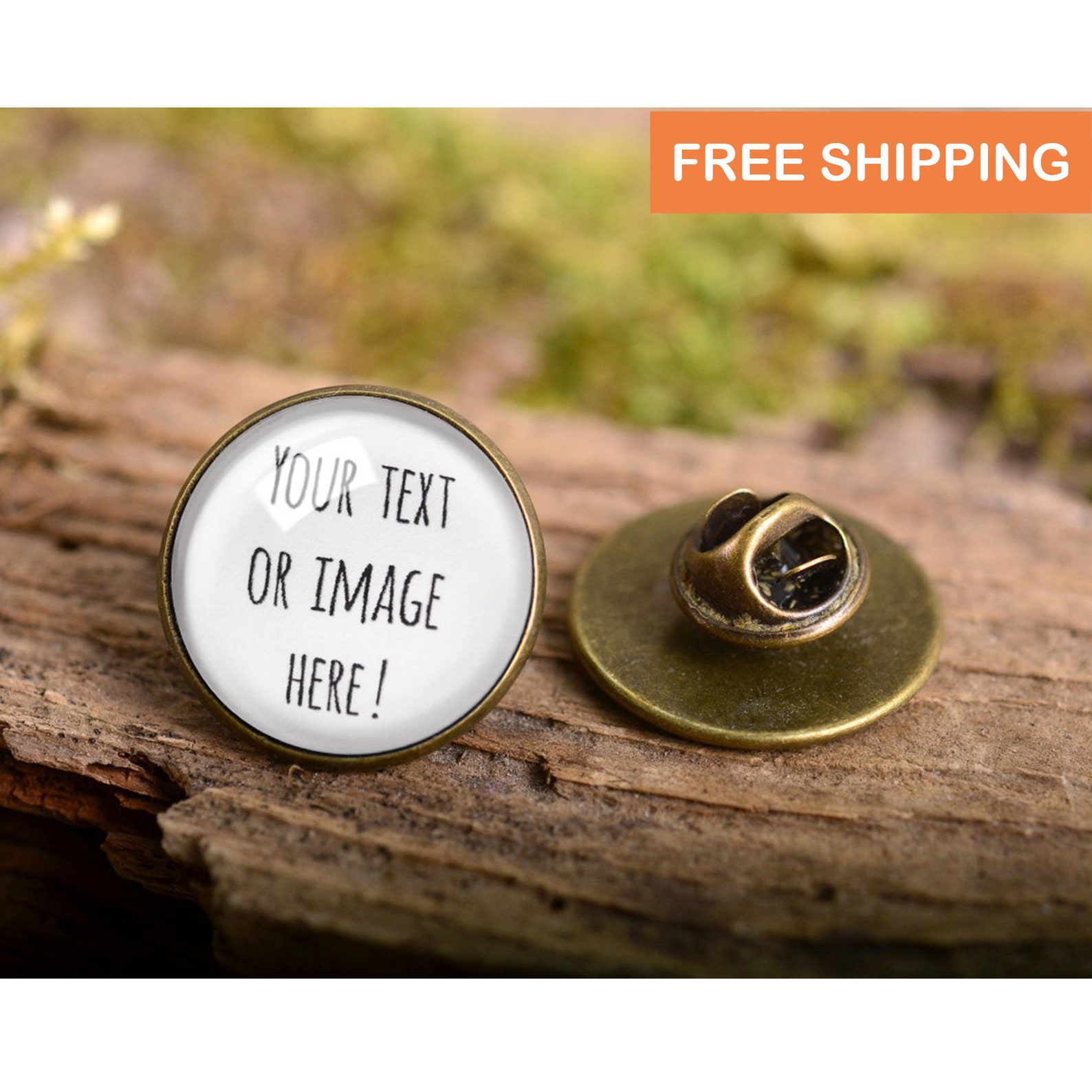 Custom LAPEL PIN Personalized Lapel Pin Custom Photo Lapel | Etsy