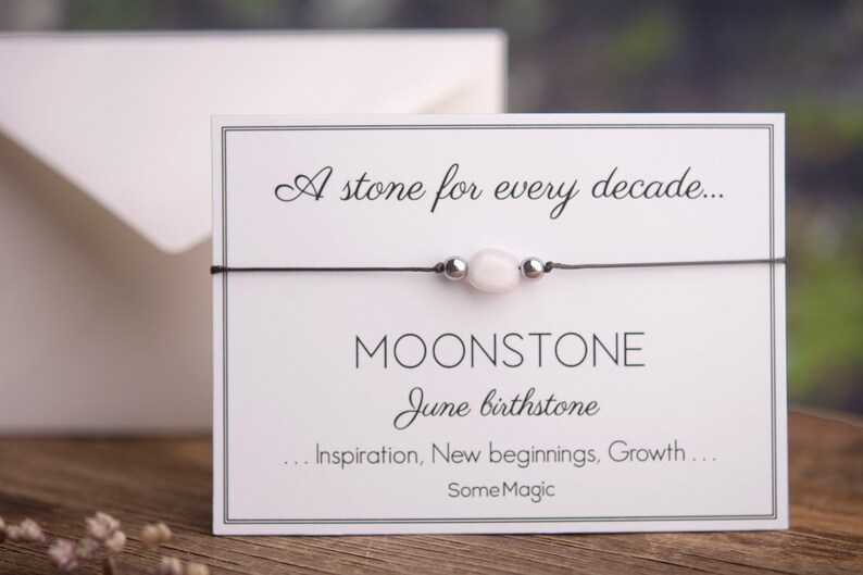 A Stone for Every Decade Birthstone Bracelet October - Etsy