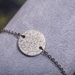 Custom Star Map Bracelet, Personalized Engraved Star Map by Date ...