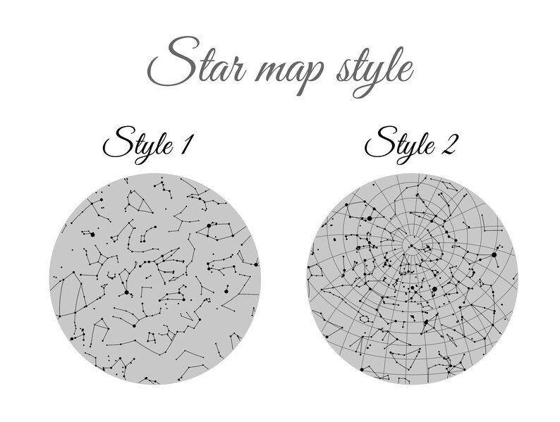 Engraved Star Map by Date and Location Star Map for Mom Star - Etsy