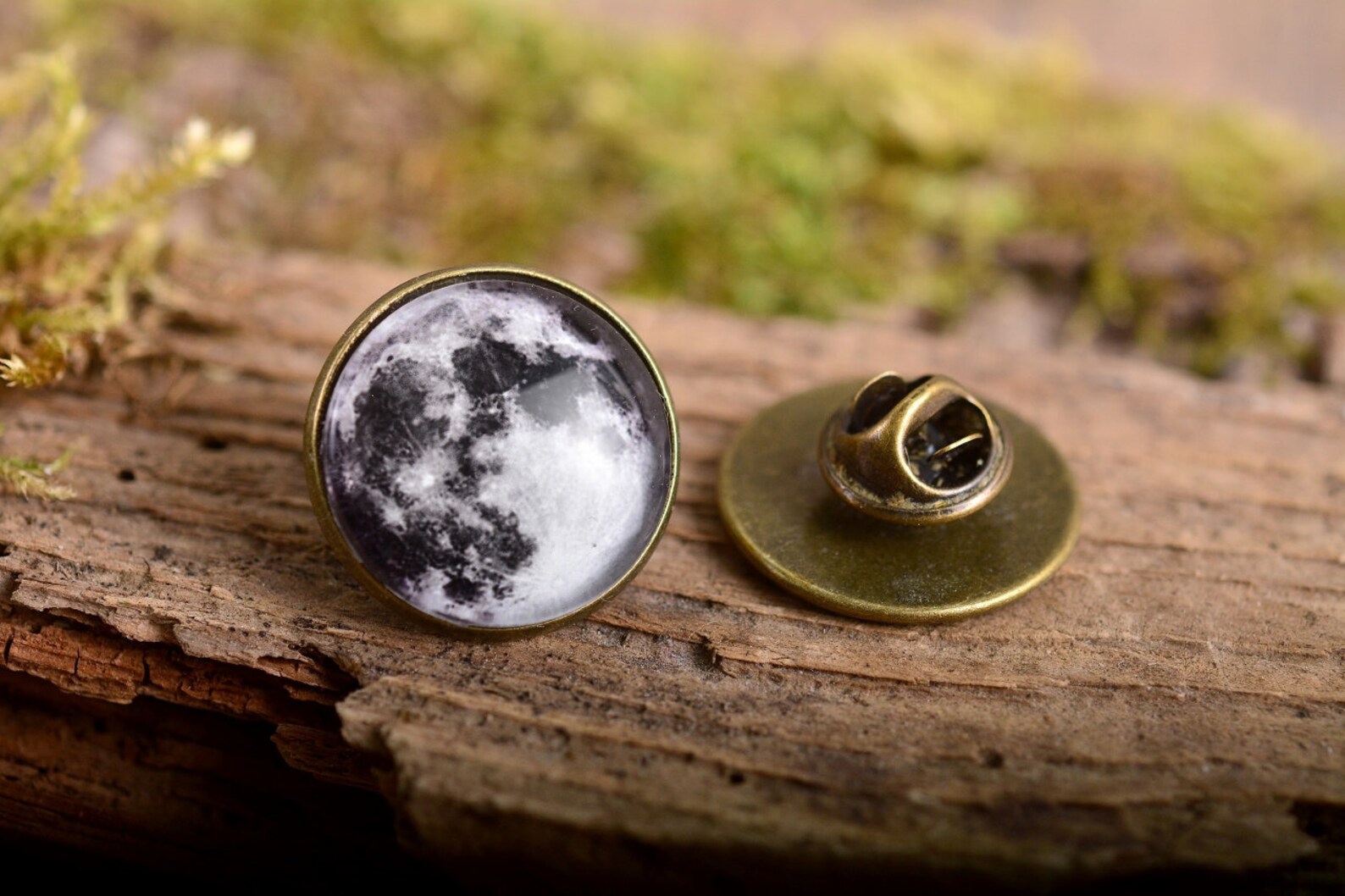 Lapel Pin Full Moon Lapel Pin Moon Pin Full Moon Brooch - Etsy
