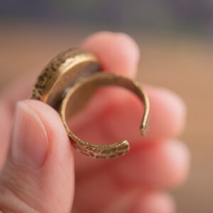 Vintage Clock Ring Clock Jewelry Brass Ring Adjustable - Etsy