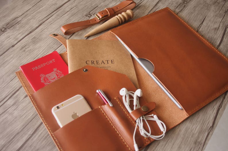 Saddle Leather 13 inch MacBook Case Personalized MacBook Pro | Etsy