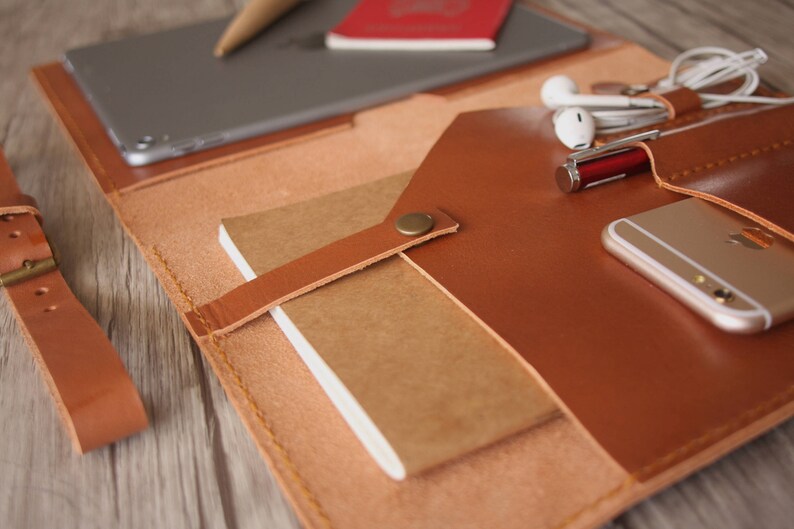 Saddle Leather 13 inch MacBook Case Personalized MacBook Pro | Etsy