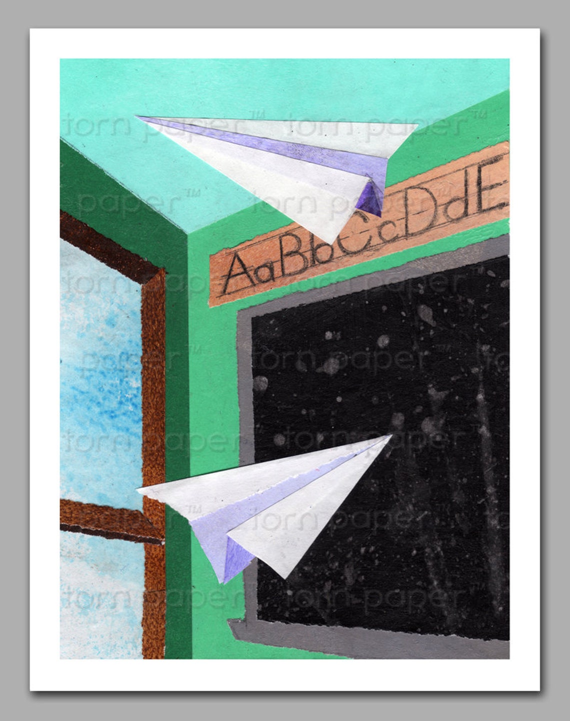 School Days - Set of 6 NOTE CARDS - Childhood Memories - Nostalgia ...