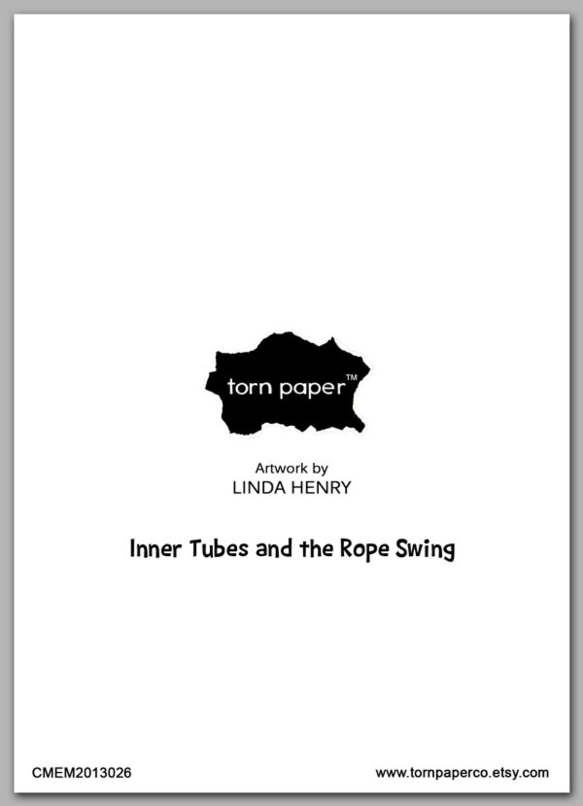 A Rope Swing & Inner Tubes Greeting Card or Print Childhood Memories ...