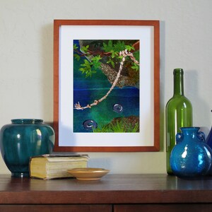 A Rope Swing & Inner Tubes - Greeting CARD or PRINT - Summertime ...