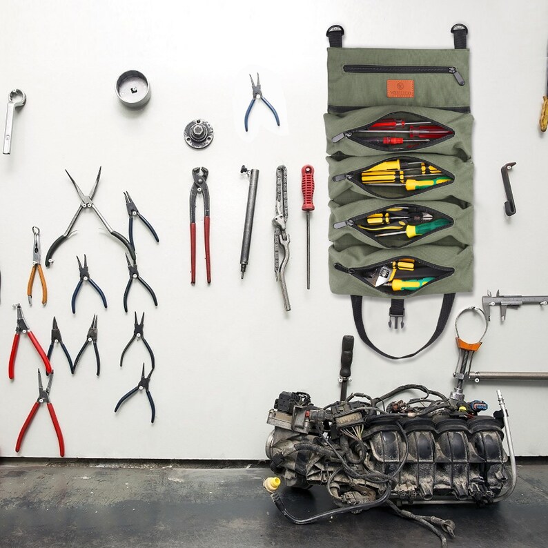 Roll up Tool Pouch Wrench Roll up Bag Multi-purpose Canvas - Etsy