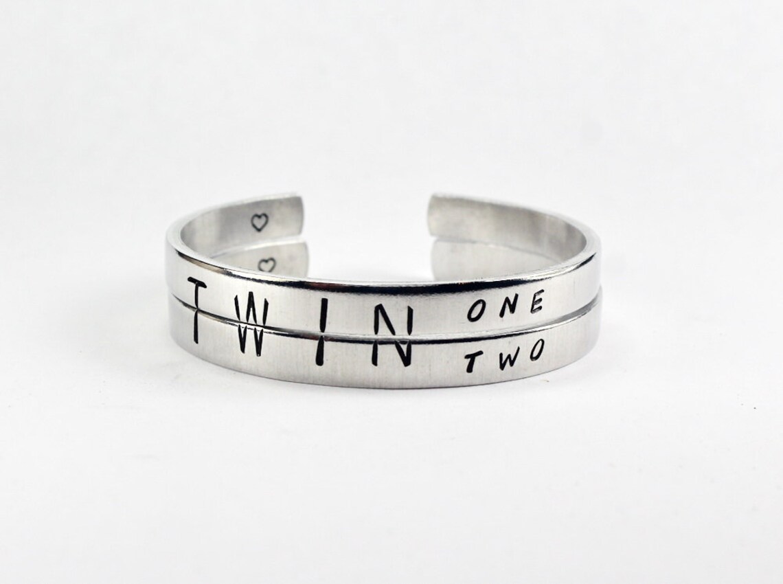 Twin One Twin Two Bracelet Set Twins Bracelets Split Half | Etsy