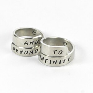 To Infinity and Beyond Ring Set, Love and Friendship Rings, Best Friend ...