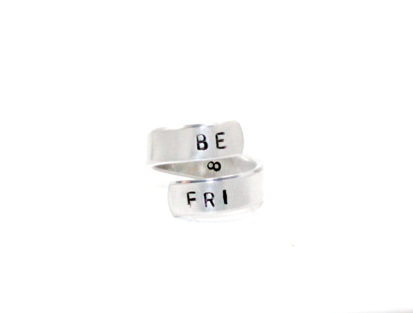 Best Friends Ring Set BFF Rings Personalized Stamped Ring - Etsy