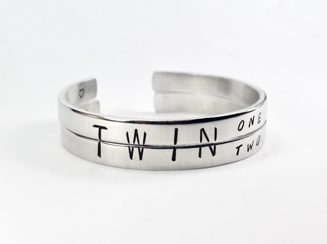 Twin One Twin Two Bracelet Set Twins Bracelets Split Half | Etsy