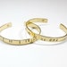 Twin One Twin Two Bracelet Set, Twins Bracelets, Split Half Word Cuff ...