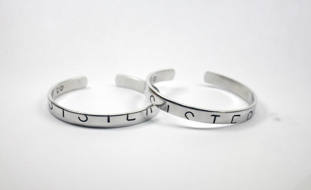 Sisters Cuff Bracelet Set, Sisters Split Half Word Cuff Bangles, Custom ...