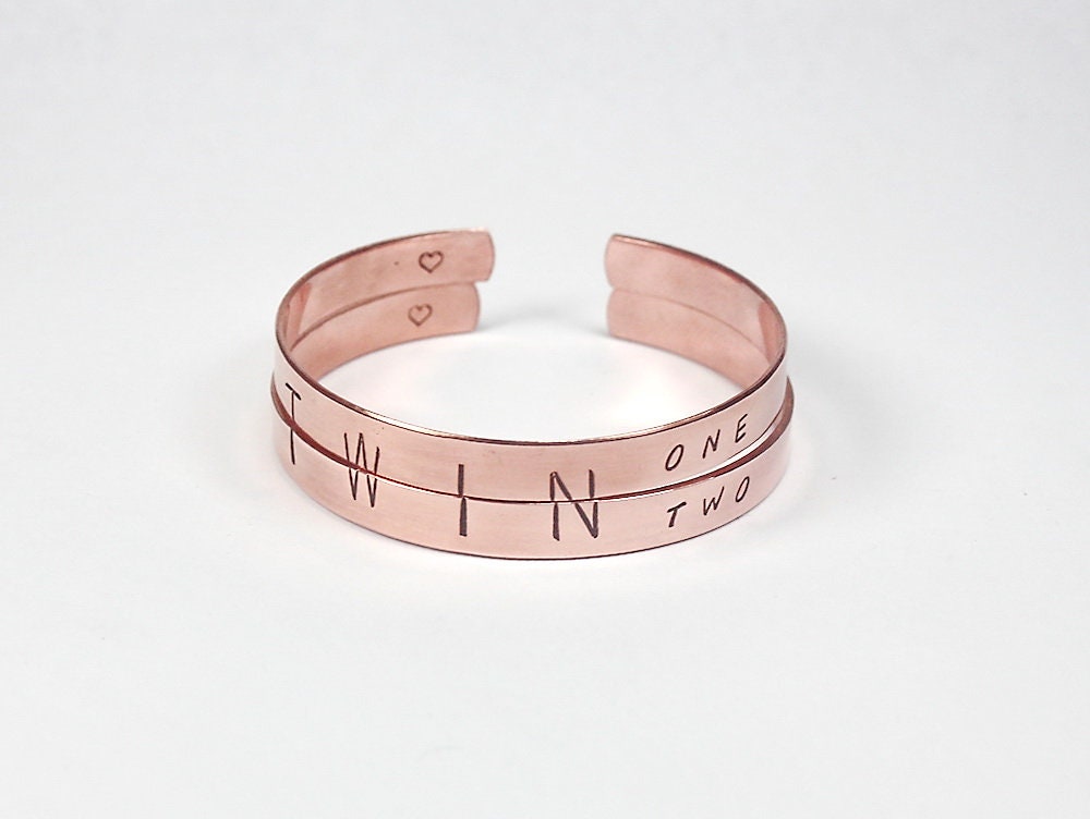 Twin One Twin Two Bracelet Set Twins Bracelets Split Half | Etsy