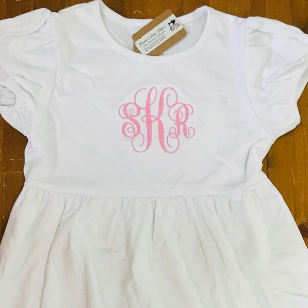 Monogram Baby Dress - Etsy