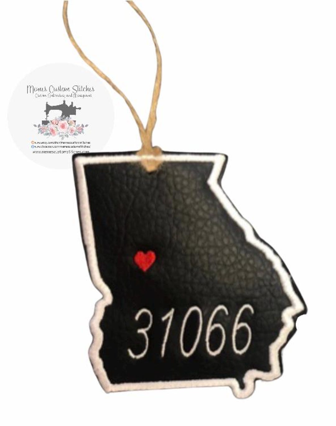 Personalized State and Zip Code Ornament, Personalized Gifts, Hostess ...