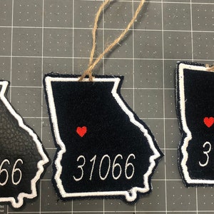 Personalized State and Zip Code Ornament, Personalized Gifts, Hostess ...