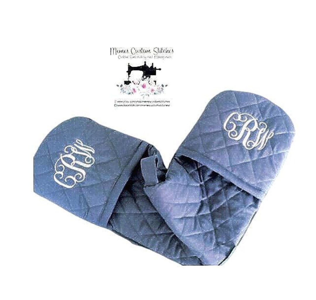 Handmade Quilted Two Handed Monogram Pot Holder - Etsy