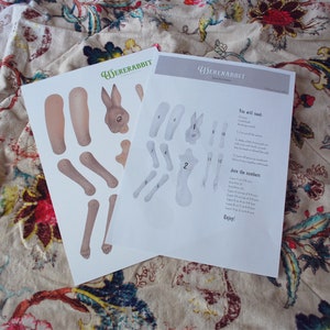 Wererabbit Paper Doll - Etsy