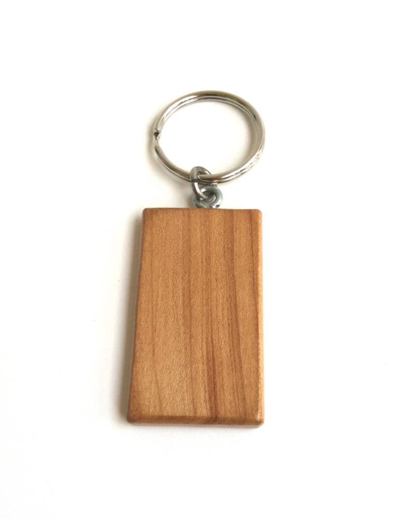 Rose Laser Engraved on Maple Wood Key Chain Key Fob Floral - Etsy