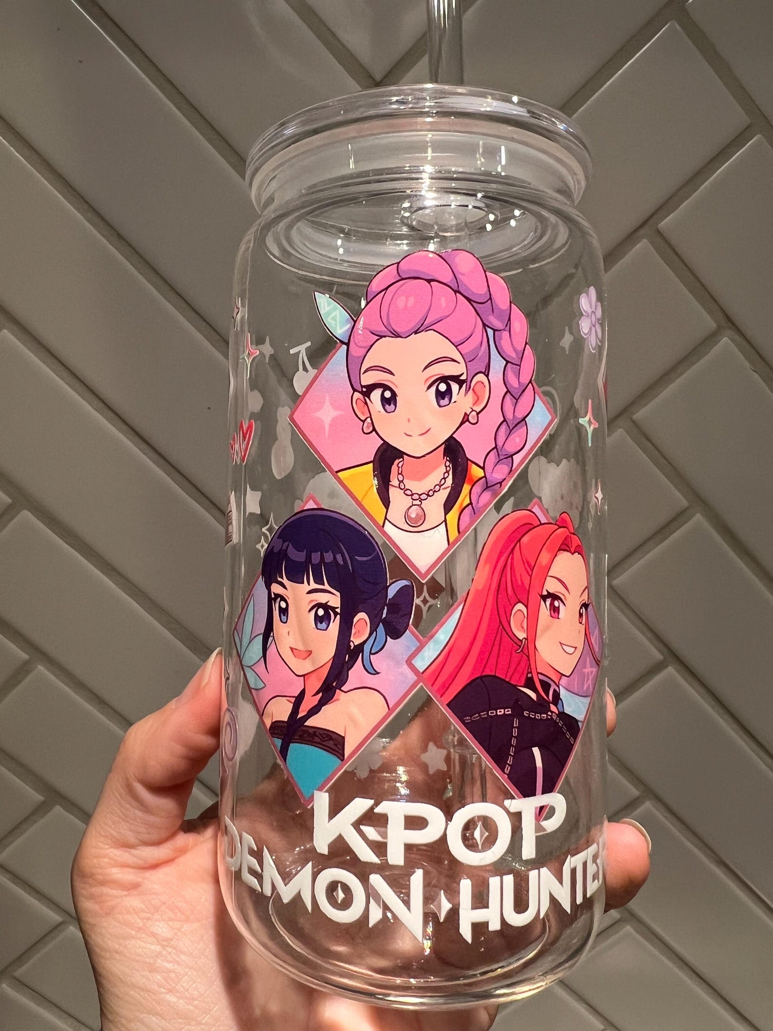 Acrylic Kpop Demon Hunters Cup || Cup for Iced Drinks || Kpop Fan Gift ...