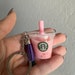 Mini Coffee Keychain || Iced Drink Keychain || Coffee Lovers Keychain ...