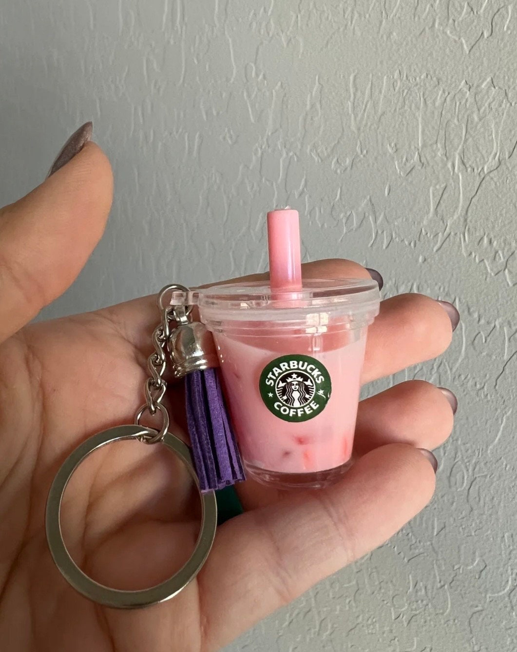 Mini Coffee Keychain || Iced Drink Keychain || Coffee Lovers Keychain ...
