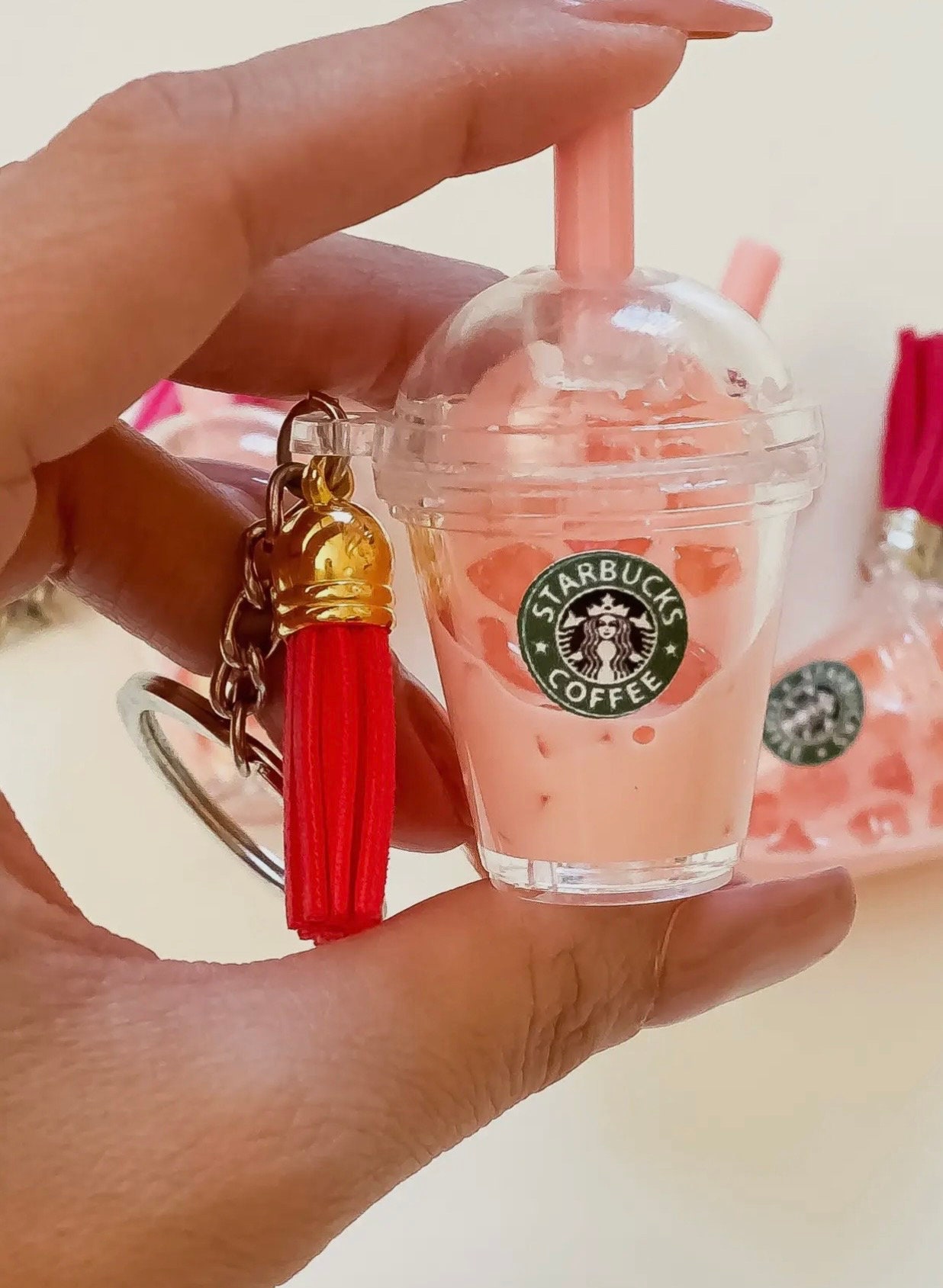 Mini Coffee Keychain || Iced Drink Keychain || Coffee Lovers Keychain ...