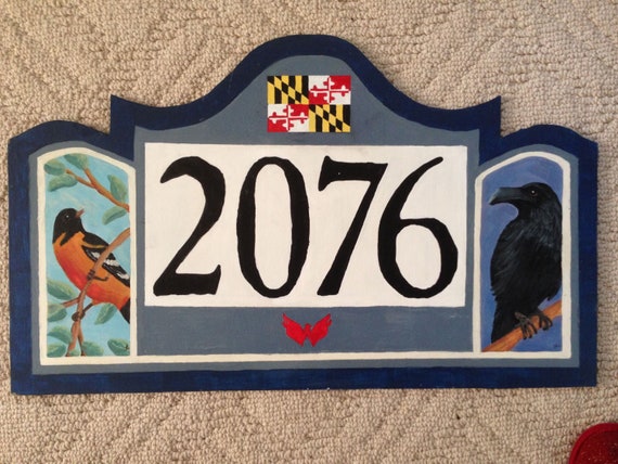 Custom Address Number Sign Wildlife Outdoor Sign Birds | Etsy