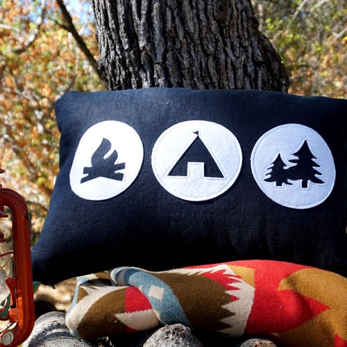 Camping Decor Garland Camping Party Decorations Mountains Pine | Etsy