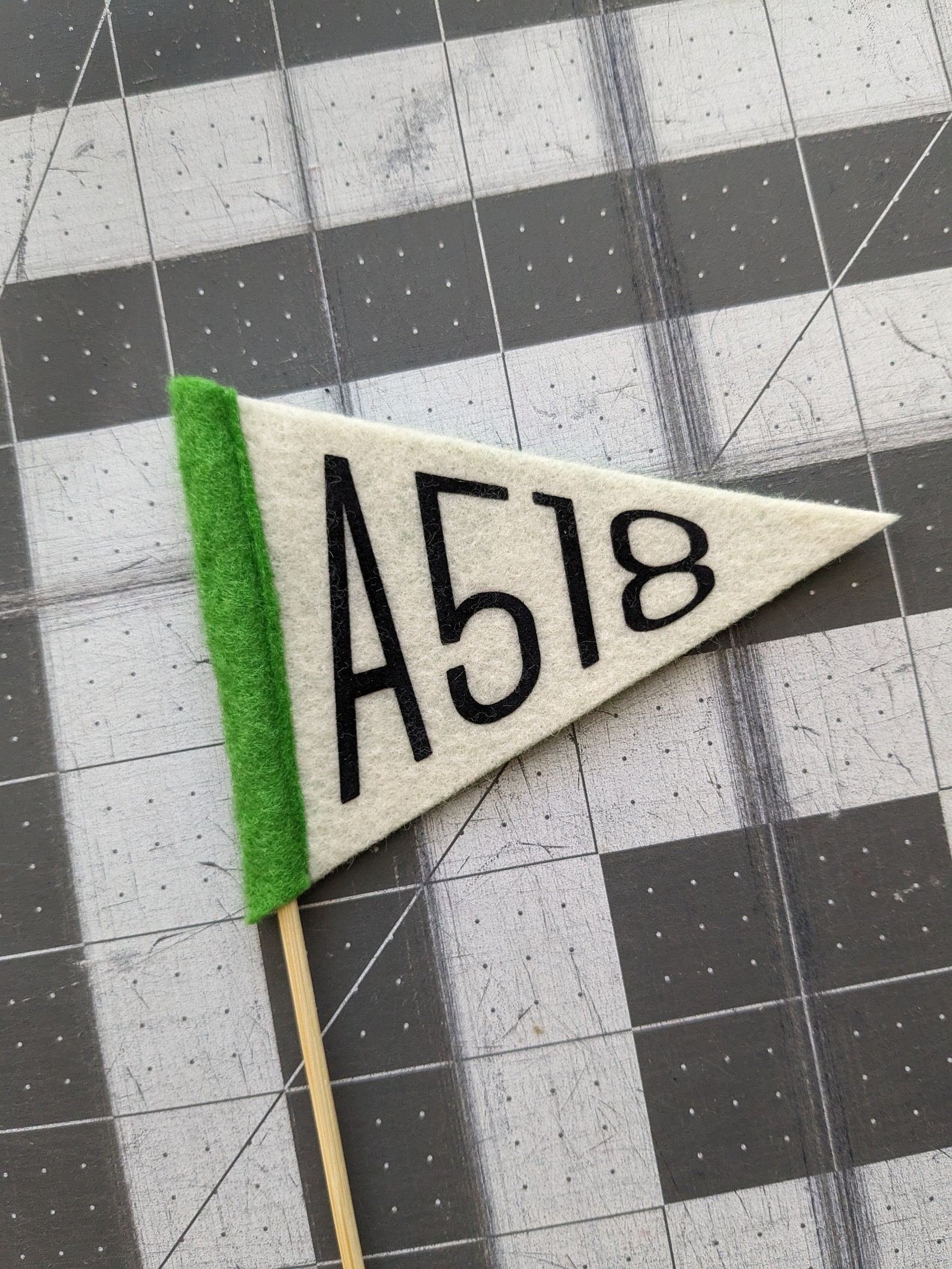 Custom Pennant on a Stick: Felt Personalized Word or Name Mini Pennant ...
