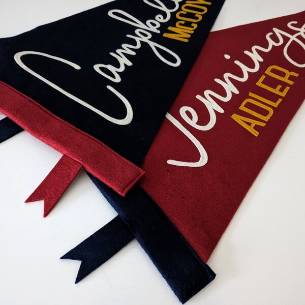 First and Middle Name Banner - Etsy