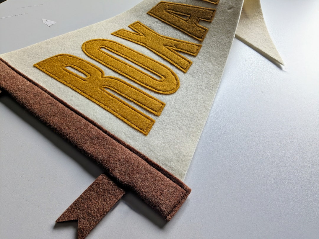 Custom Pennant Personalized Felt Name, Wall Decor 4 Sizes, Large Block ...