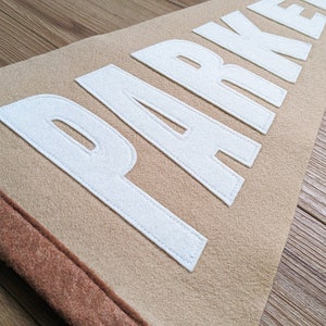 Personalized Pennant With Block Name Letters | Custom Felt Name Pennant ...