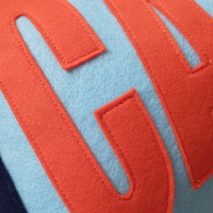 Personalized Pennant With Block Name Letters | Custom Felt Name Pennant ...