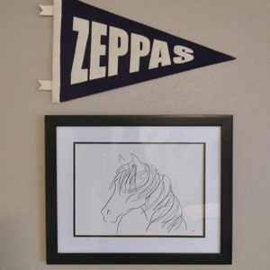 Personalized Pennant With Block Name Letters | Custom Felt Name Pennant ...