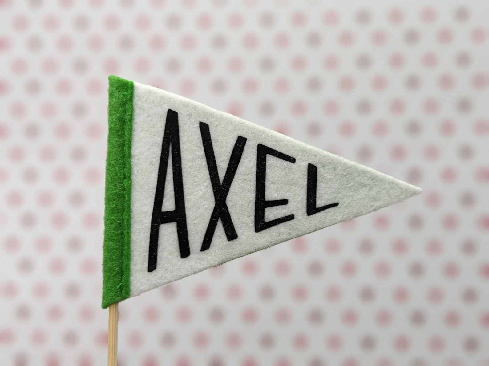 Custom Pennant on a Stick: Felt Personalized Word or Name Mini Pennant ...