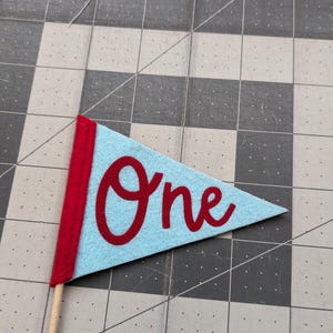 Table Numbers, Wedding Party, Custom Mini Number Pennant, Triangle ...