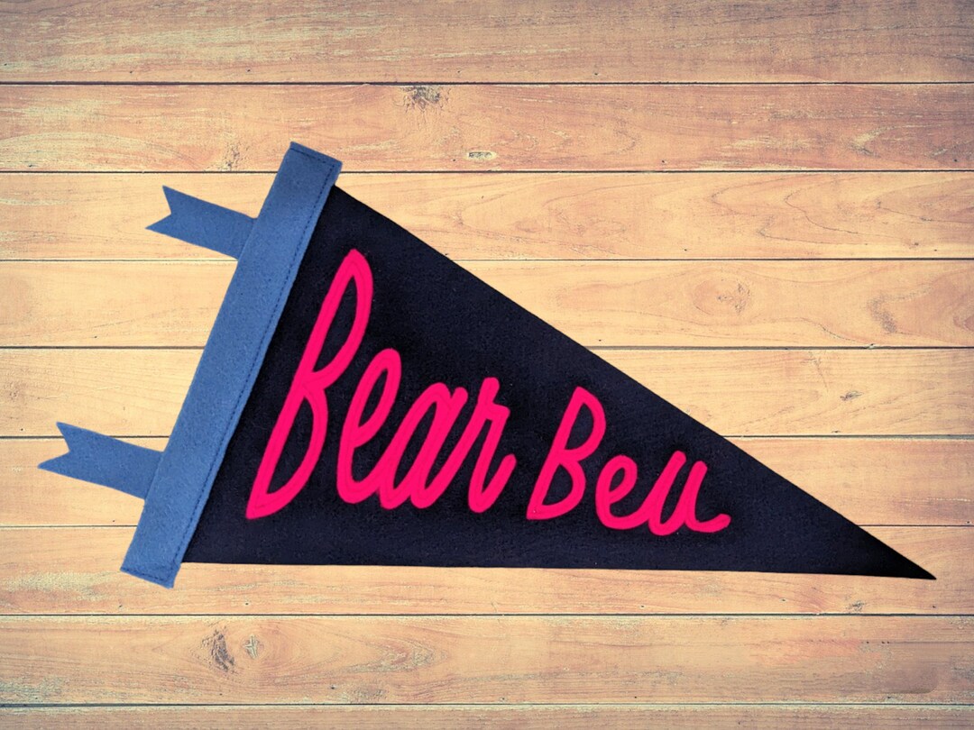 Custom Name Pennant, Handwritten Letters, Felt Triangle, Felt Word ...